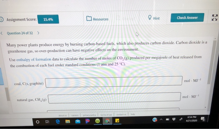 Solved Assignment Score: 15.4% Resources Hint Check Answer