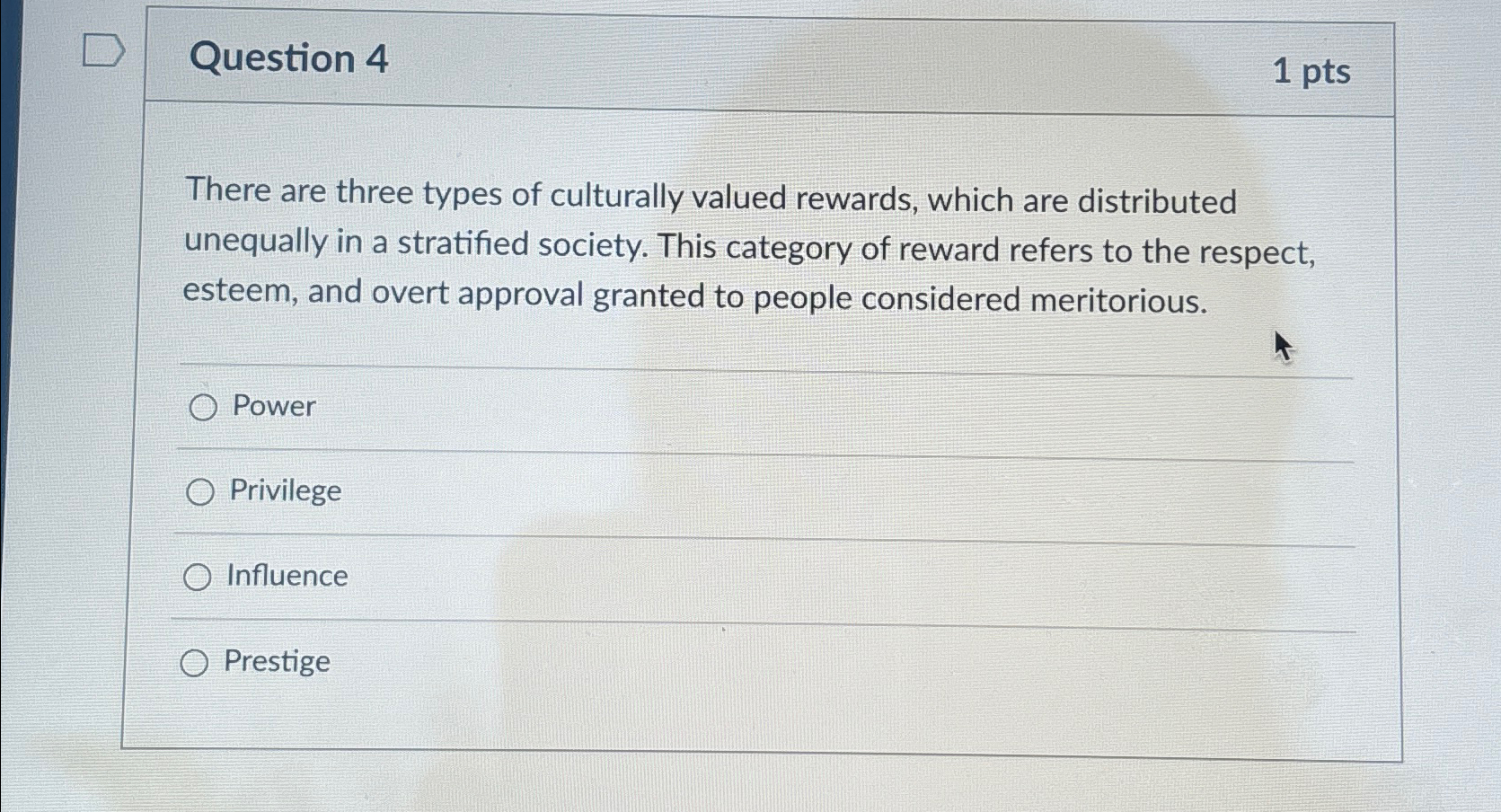Solved Question 41 ﻿ptsThere are three types of culturally | Chegg.com
