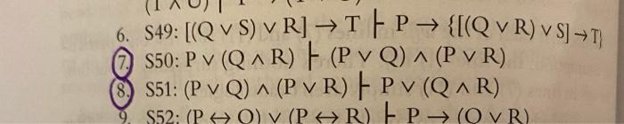Solved #8 for each of the following sequents, construct a | Chegg.com