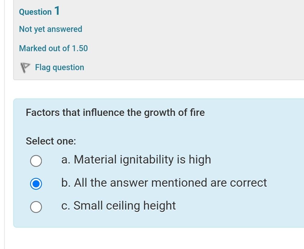 Solved Question 1Not yet answeredMarked out of 1.50Flag | Chegg.com