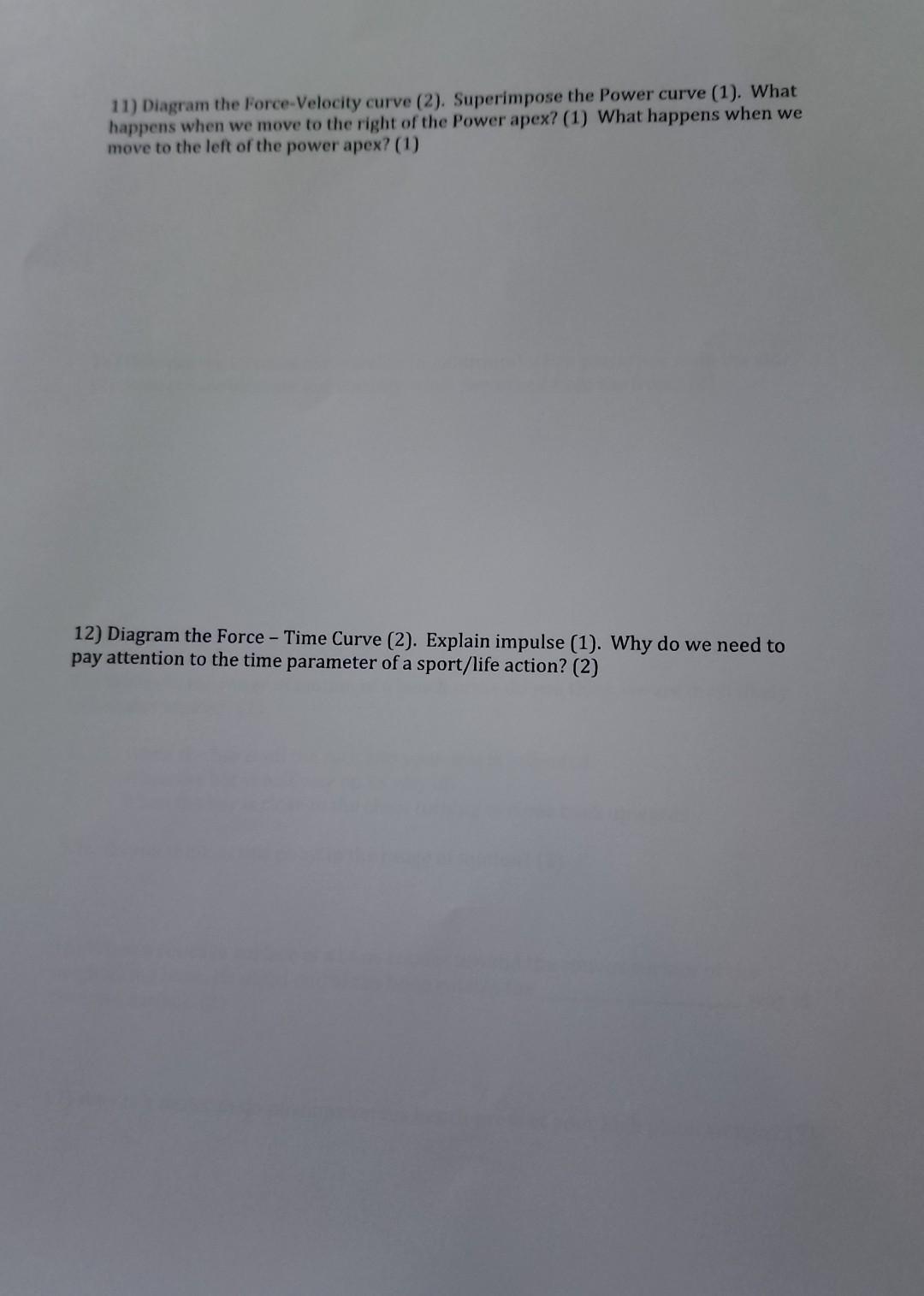 Solved Biomechanics Take Home / 50 points 1) Explain the | Chegg.com