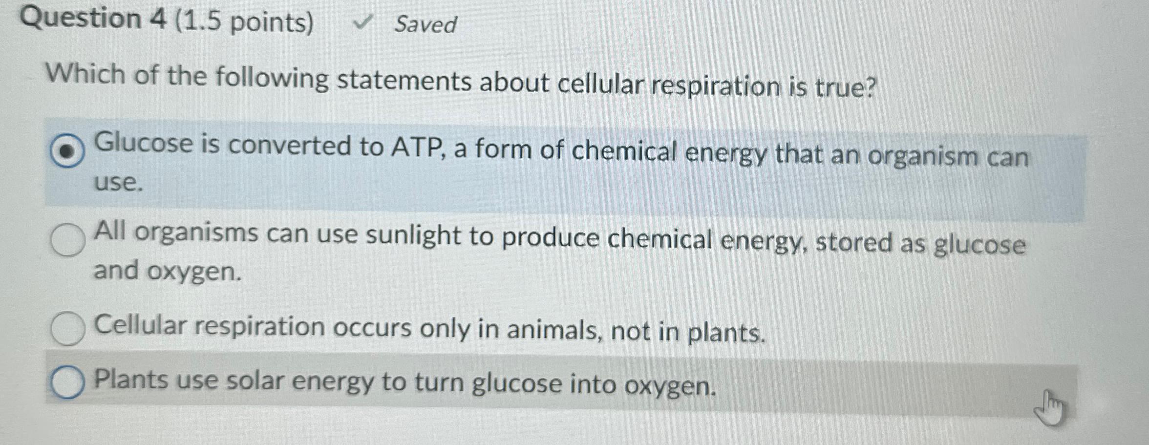 Solved Question 4 (1.5 ﻿points) ﻿SavedWhich of the | Chegg.com