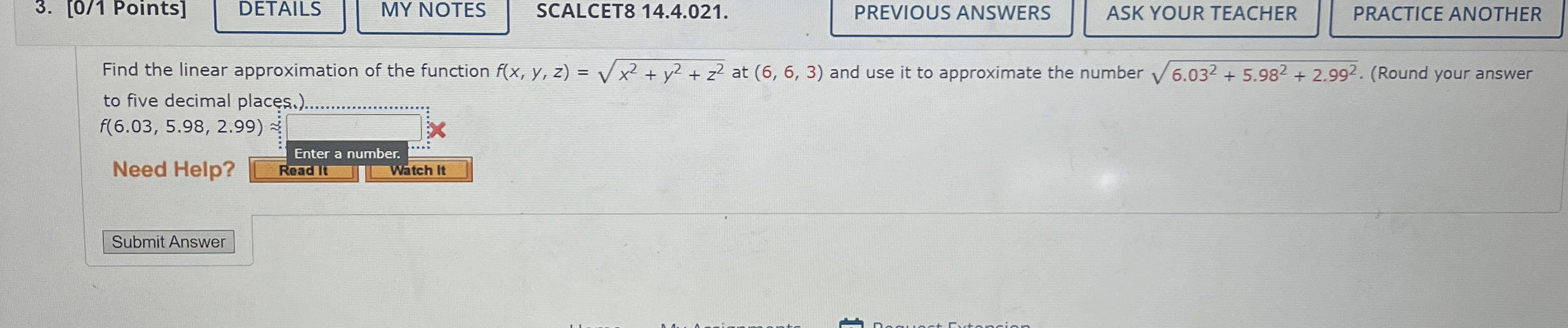 Solved Find the linear approximation of the function | Chegg.com