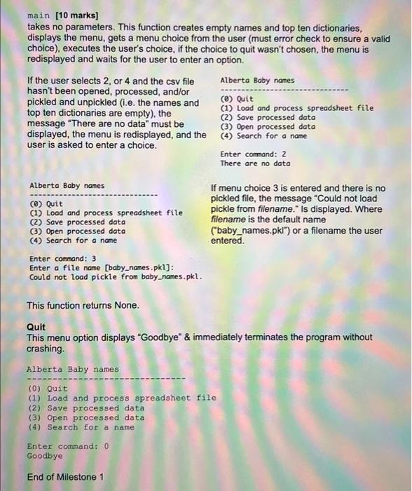Solved In milestone 1, you will (a) implement a simple | Chegg.com