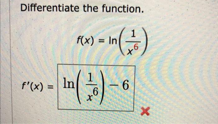 Solved Differentiate the function. | Chegg.com