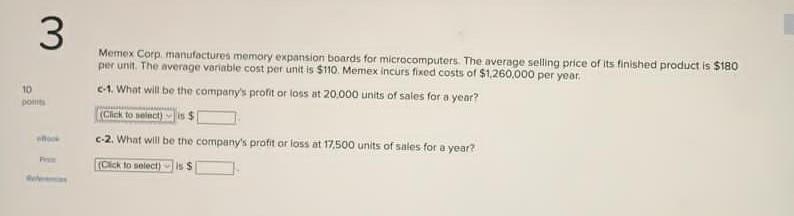 Solved Memex Corp. manufactures memory expansion boards for | Chegg.com