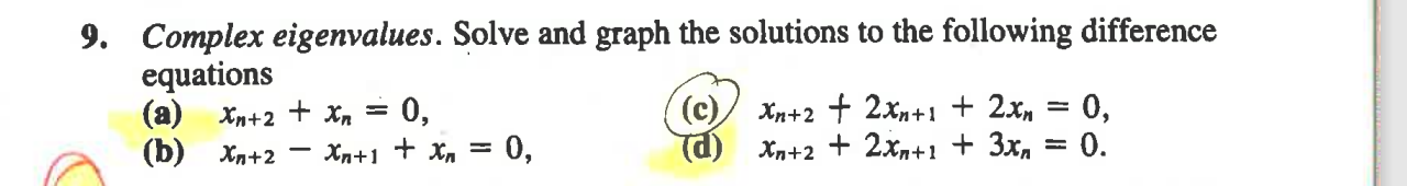 Solved Complex eigenvalues. Solve and graph the solutions to | Chegg.com