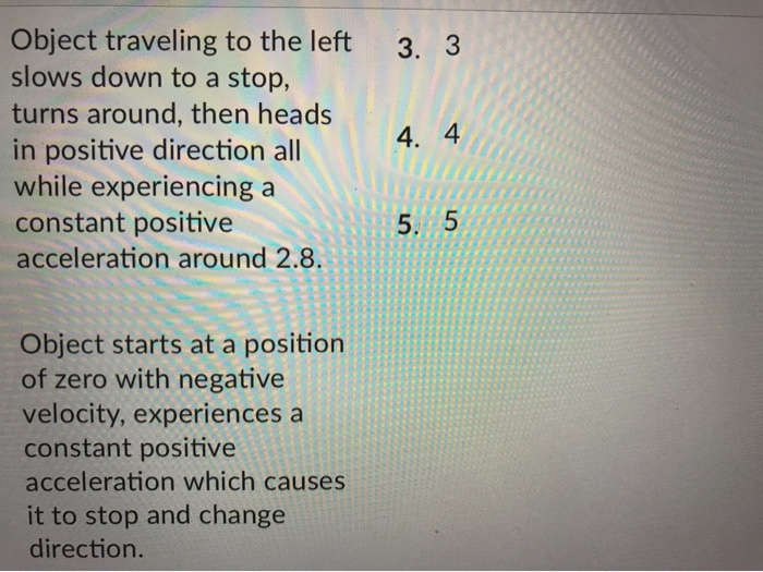 Solved Position Velocity And Acceleration Curves Are Given