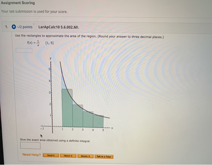 Solved Assignment Scoring Your last submission is used for | Chegg.com