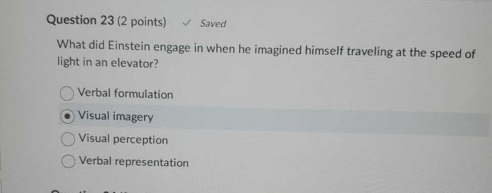 Solved Question 23 (2 ﻿points) ﻿SavedWhat did Einstein | Chegg.com