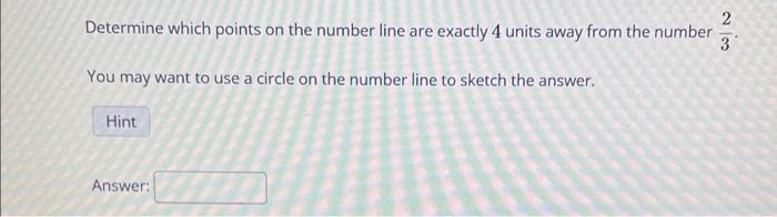 Solved Determine which points on the number line are exactly | Chegg.com