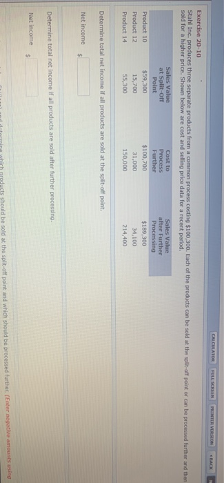 Solved CALCULATOR FULL SCREEN PRINTER VERSION BLACK N | Chegg.com