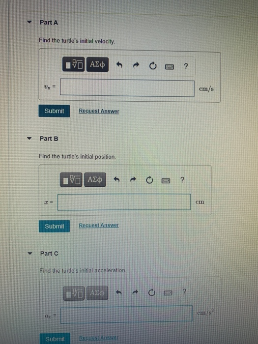 Solved A turtle crawls along a straight line, which we will | Chegg.com