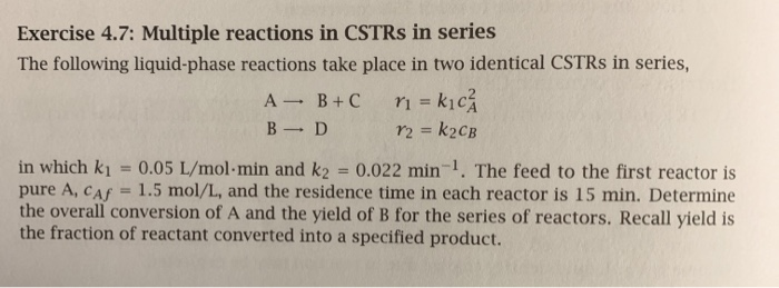 Solved Exercise 4.13: Ethane pyrolysis, revisited Using the | Chegg.com