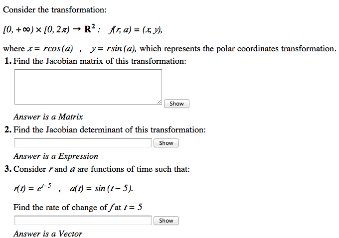 Solved Consider the transformation [0, +infinity) x [0, | Chegg.com