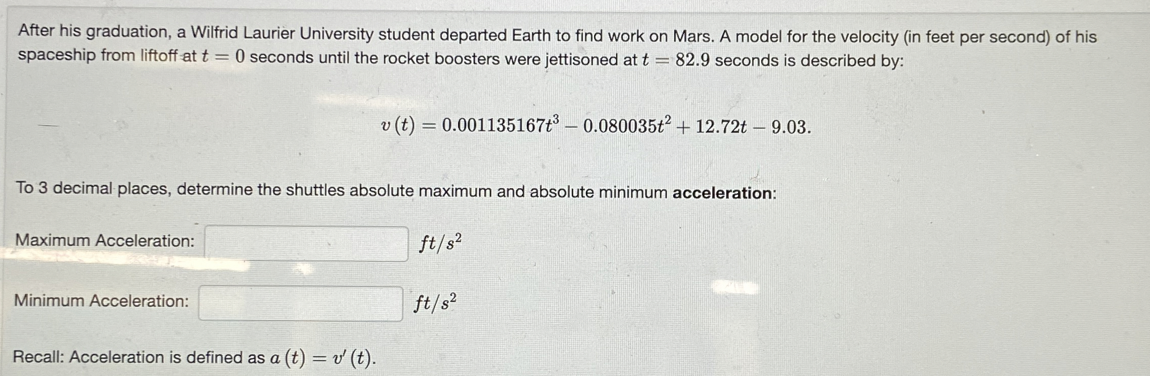 Solved After his graduation, a Wilfrid Laurier University | Chegg.com