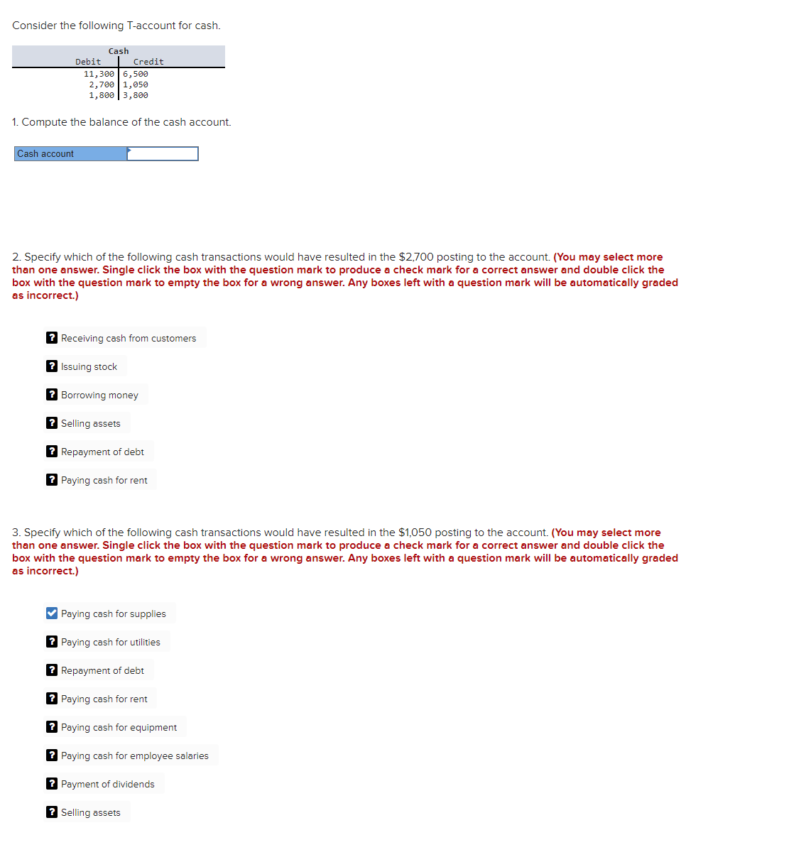 Consider the following T-account for cash.Compute the | Chegg.com Consider the following T-account for cash.Compute the | Chegg.com