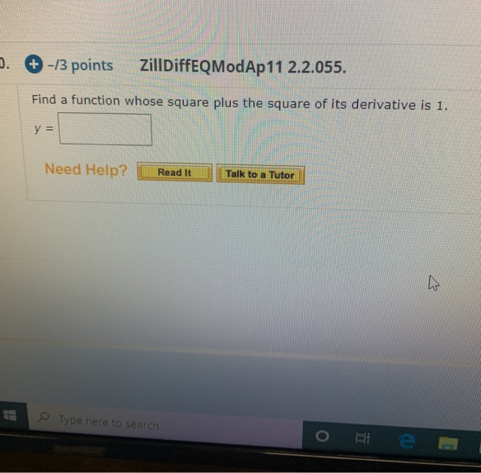 Solved . -13 points zillDiffEQModAp11 2.2.055. Find a | Chegg.com