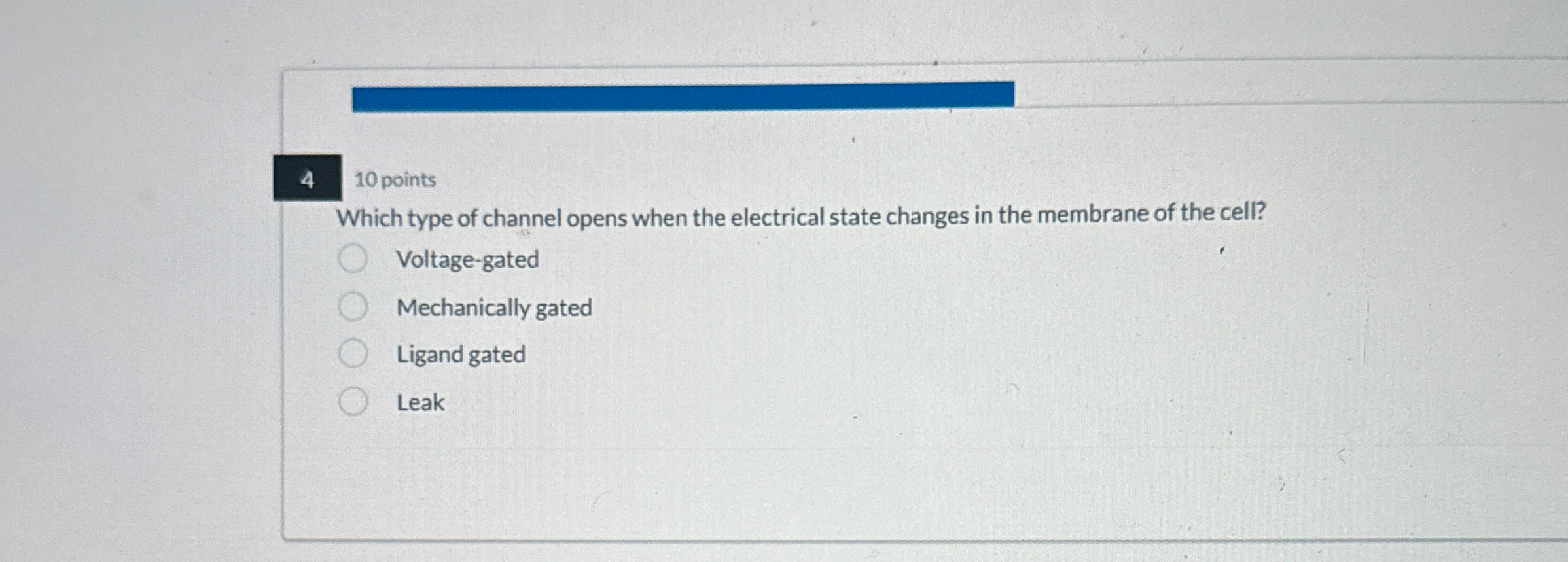 Solved 4 10 pointsWhich type of channel opens when the | Chegg.com Solved 4 10 pointsWhich type of channel opens when the | Chegg.com
