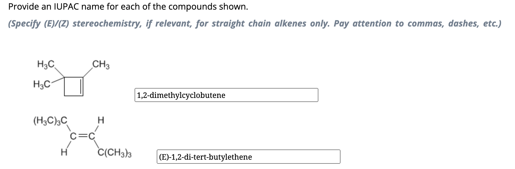 Solved Provide an IUPAC name for each of the compounds | Chegg.com