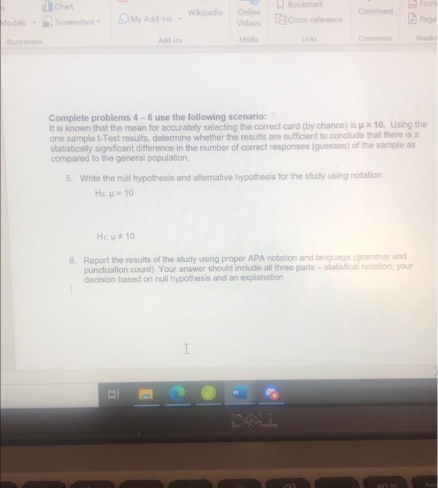 Complete problems 4−6 use the following scenario: It | Chegg.com