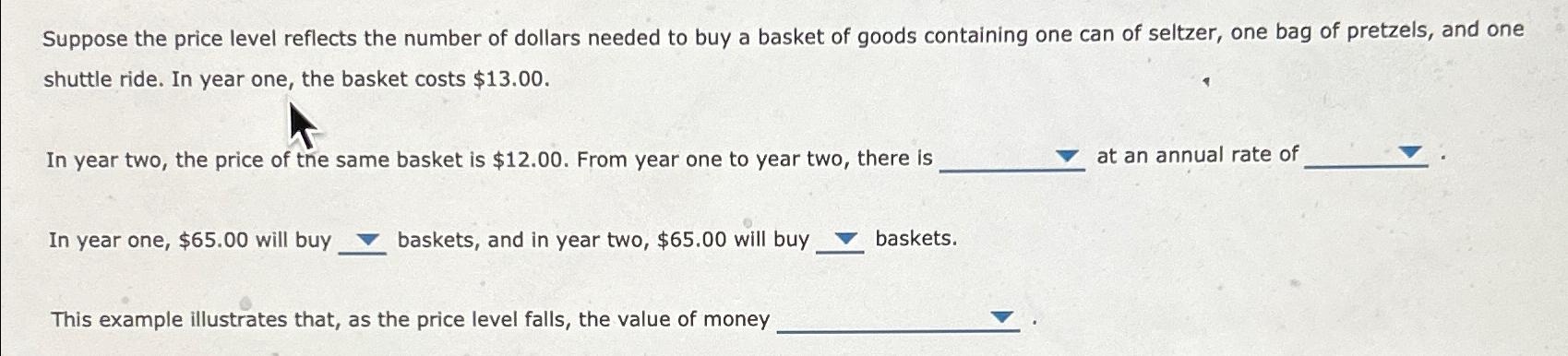 Solved Suppose the price level reflects the number of | Chegg.com