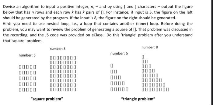 Solved Devise An Algorithm To Input A Positive Integer N 6795