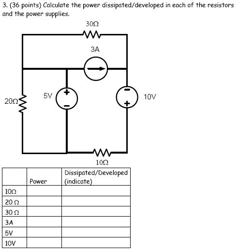 Solved: Calculate The Power Dissipated / Developed In Each... | Chegg.com