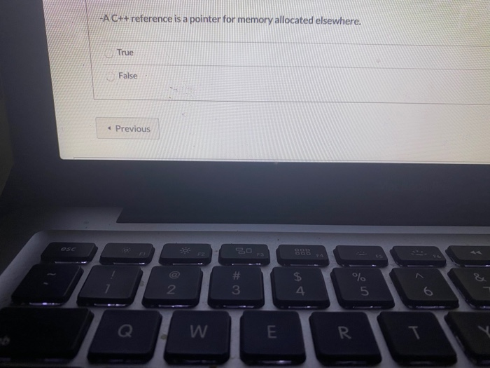 Solved -AC++ reference is a pointer for memory allocated | Chegg.com