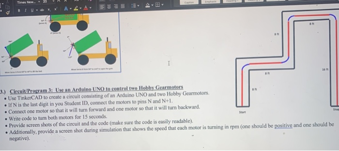 Solved Circuit/Program 2: Use an Arduino UNO and two servos | Chegg.com