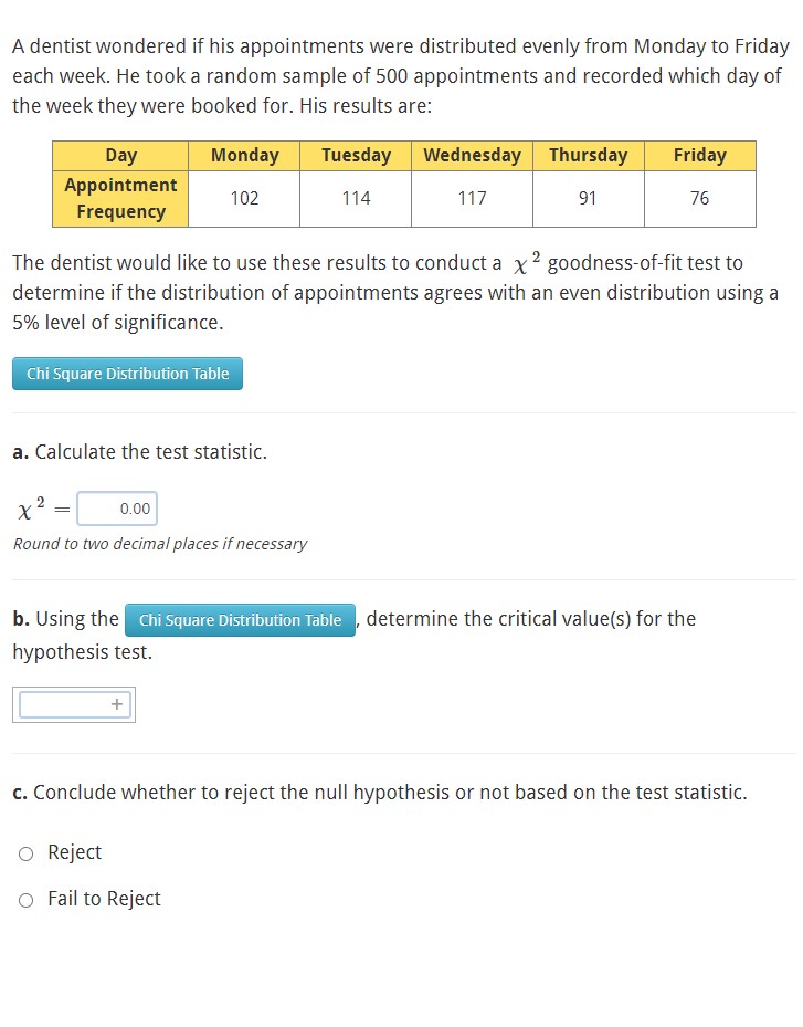 Solved A dentist wondered if his appointments were | Chegg.com