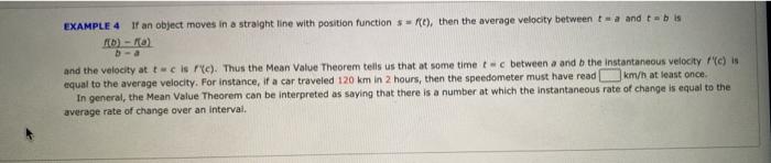 Solved EXAMPLE 4 If an object moves in a straight line with | Chegg.com
