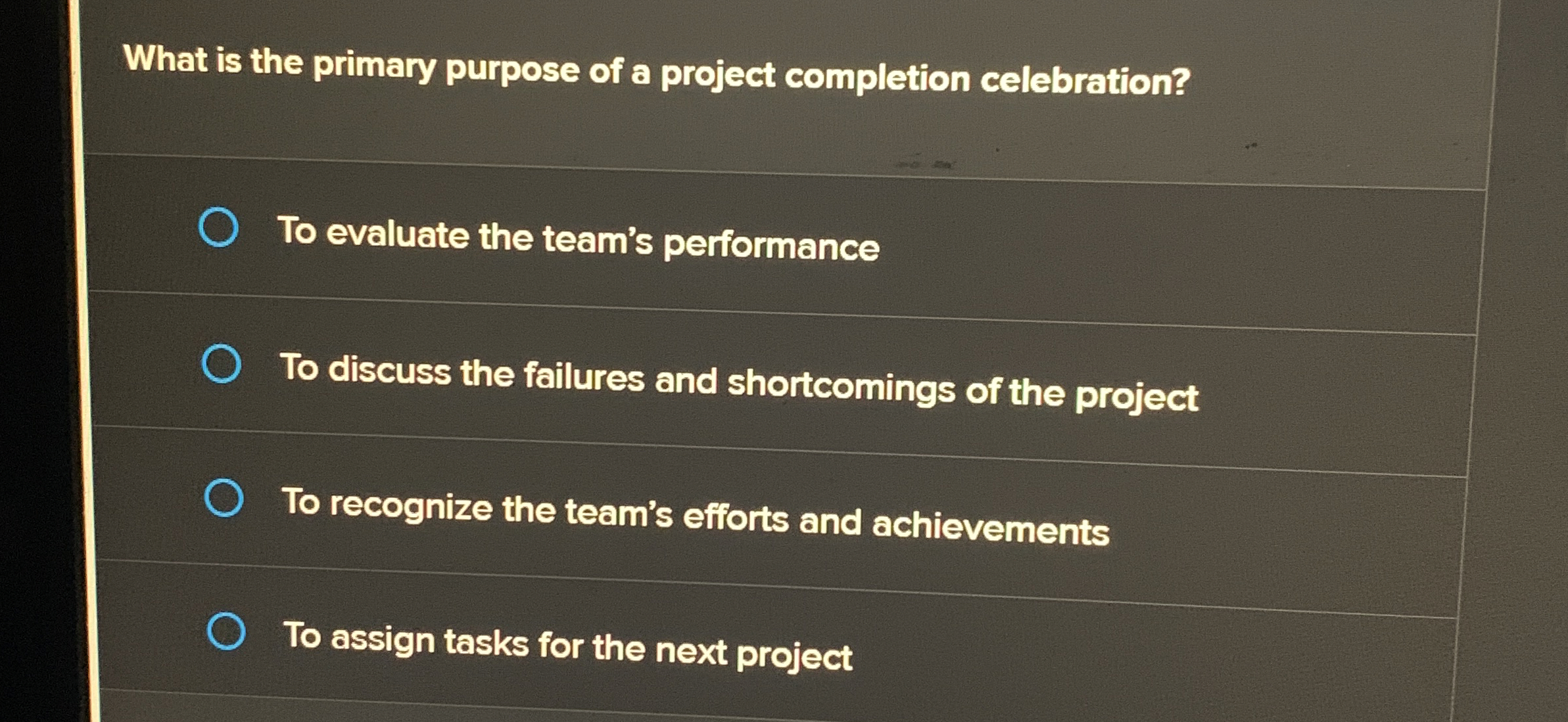 Solved What is the primary purpose of a project completion | Chegg.com