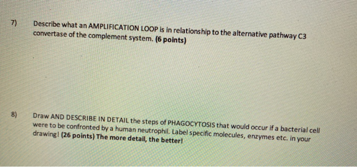 Solved 7) Describe what an AMPLIFICATION LOOP is in | Chegg.com
