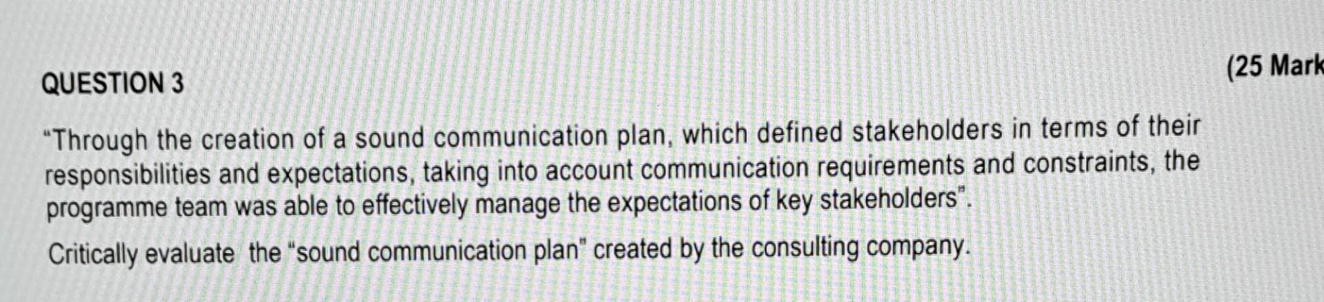 QUESTION 3 "Through the creation of a sound | Chegg.com