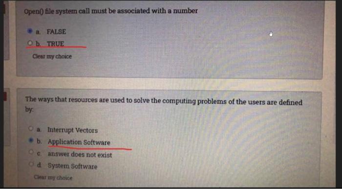 Open() file system call must be associated with a | Chegg.com