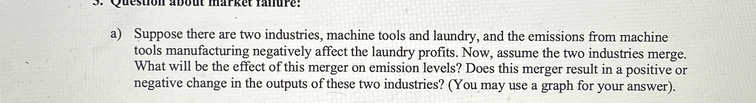 Solved a) ﻿Suppose there are two industries, machine tools | Chegg.com
