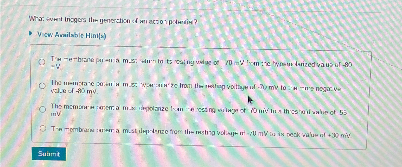 Solved What event triggers the generation of an action | Chegg.com