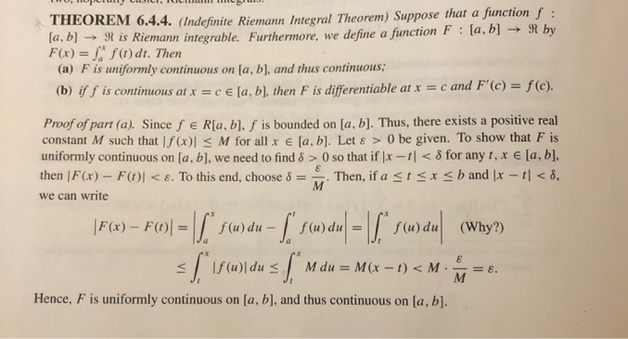 Solved (8. Suppose that a function f : [a, b] Ris Riemann | Chegg.com