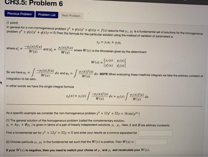 Solved CH3.5: Problem 6 Previous Problem Problem List Next | Chegg.com