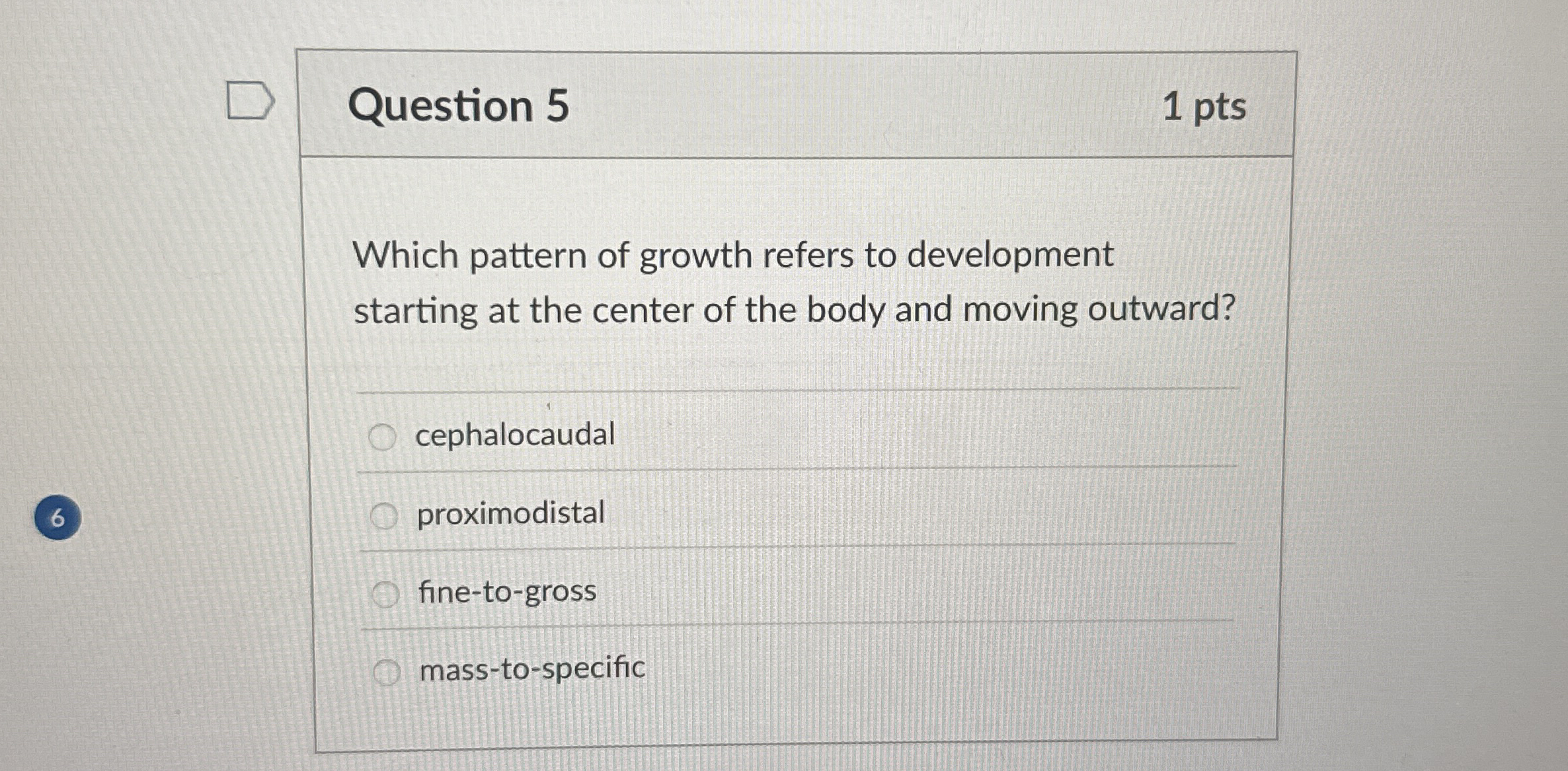 Solved Question 51 ﻿ptsWhich pattern of growth refers to | Chegg.com