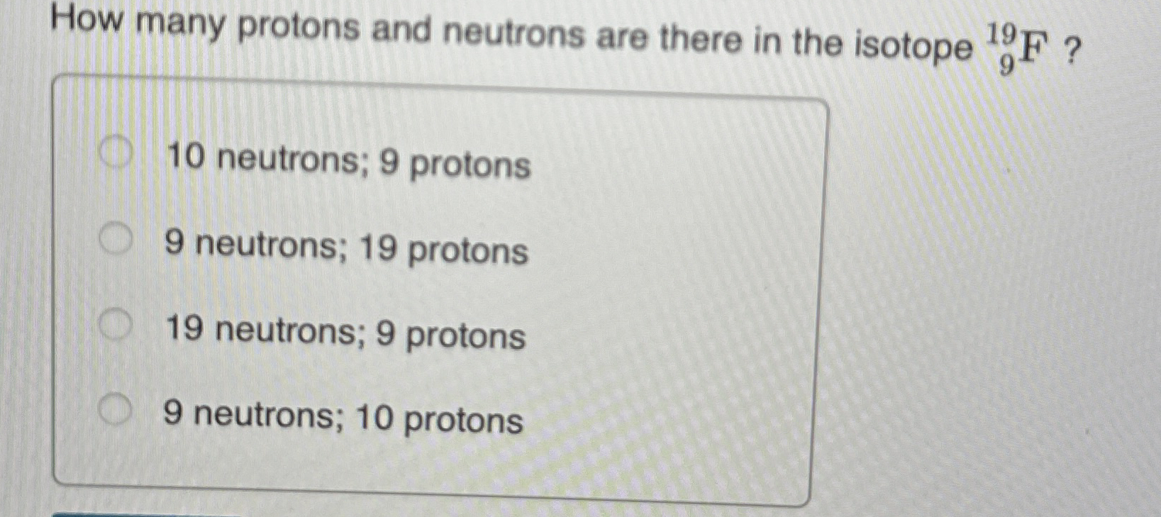 Solved How many protons and neutrons are there in the | Chegg.com