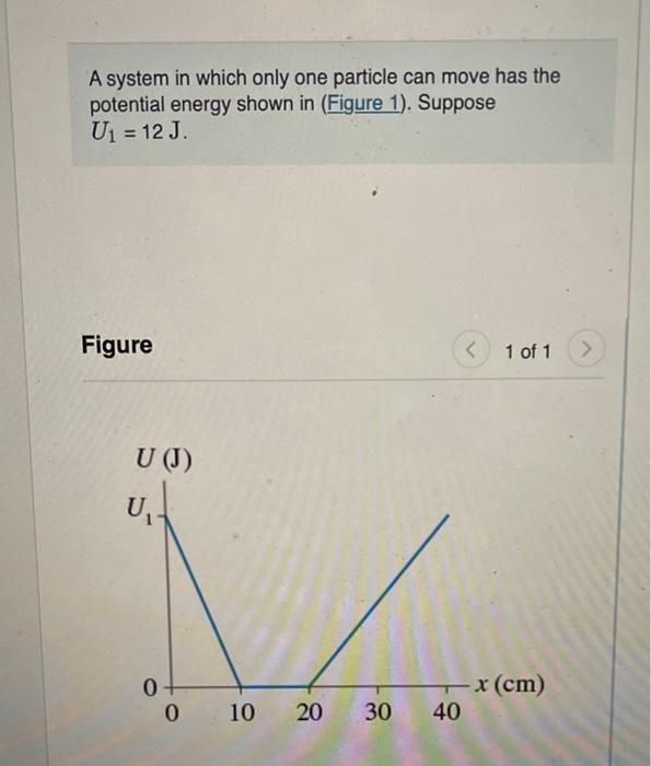 Solved A system in which only one particle can move has the | Chegg.com