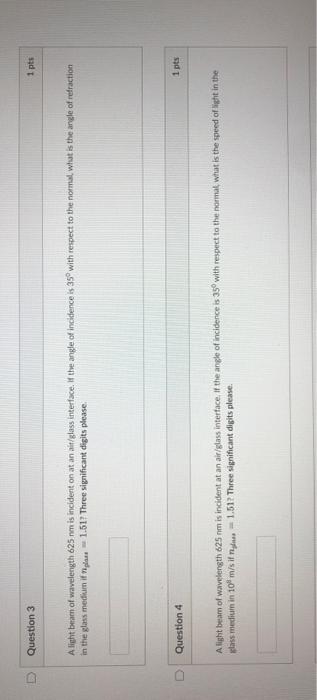 Solved A light bearn of wavelength 625 nm is incident on at | Chegg.com