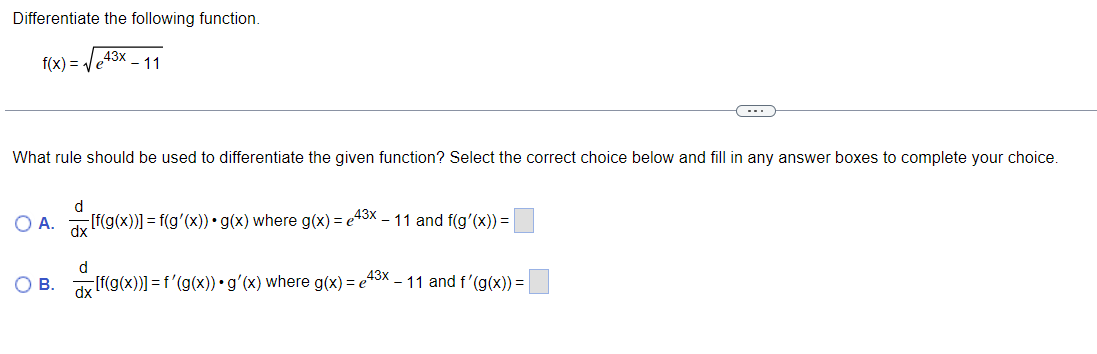 Solved Differentiate the following | Chegg.com