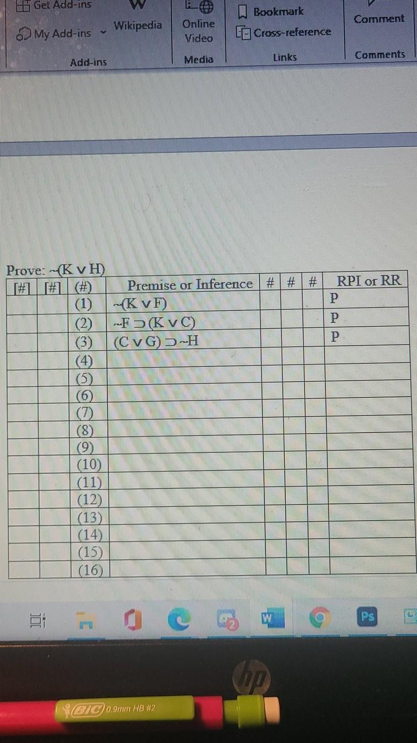 Solved & Link Get Add-ins W Bookmark Wikipedia Commer My | Chegg.com