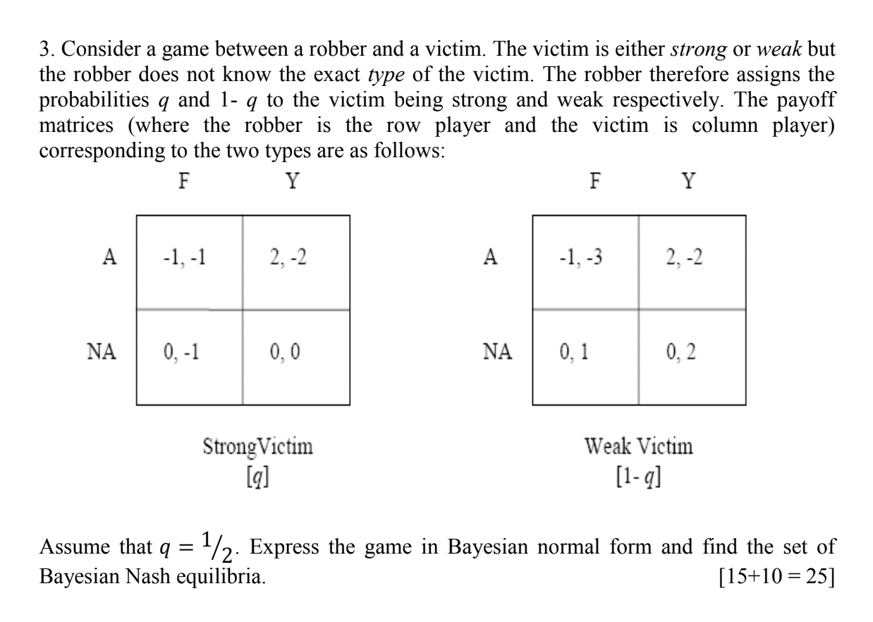 Solved ECON 333 – ﻿Games and Strategies Consider a game | Chegg.com