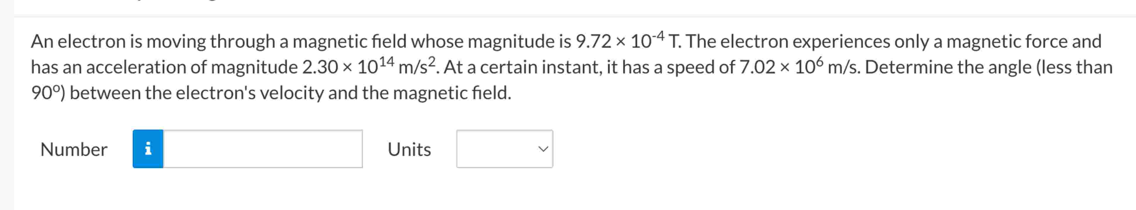 Solved An ﻿electron is ﻿moving through a magnetic field | Chegg.com