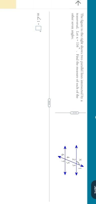 Solved The figure to the right shows two parallel lines | Chegg.com
