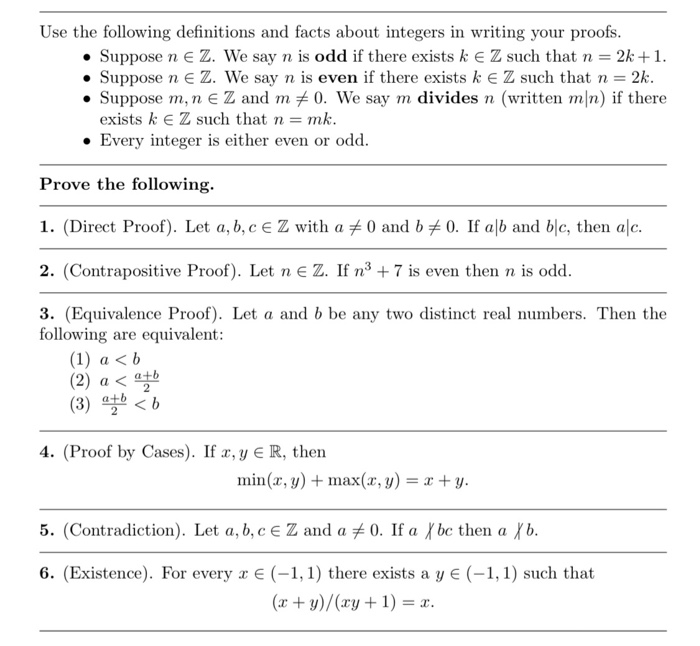 Solved Use the following definitions and facts about | Chegg.com